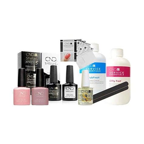 Cnd Shellac Nude Edition Small Kit De Démarrage Pour Manucure Pac