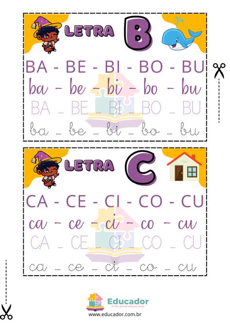 Silabário Para Imprimir 22 Modelos Para Baixar Em Pdf Educador