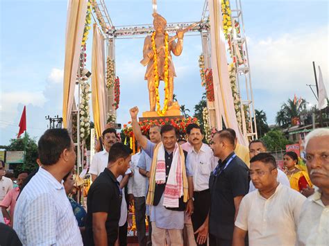 Assam Cm Sarma Unveils Statue Of Freedom Fighter Mangal Pandey At Silchar Desi Talks Chicago