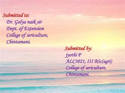 Extension Programme Planning Pptx