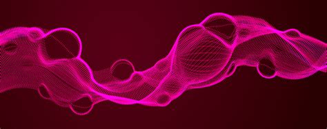 Bubbled Abstract Vector Fluid Particle Flow Nano Medical Technology