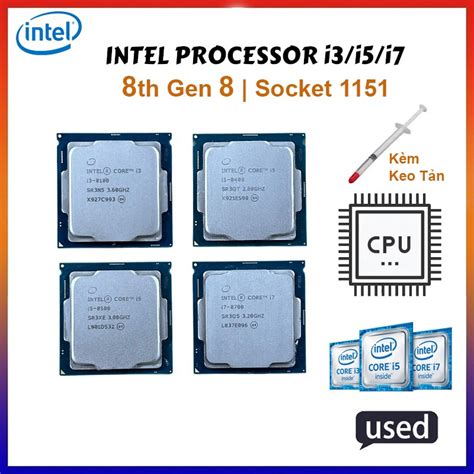 Cpu Intel Core Processor I7 I7 8700 I5 8500 I5 8400 I3 8300 I3