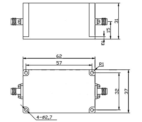 Passive Rf Bandpass Filter 1558~1592 Mhz
