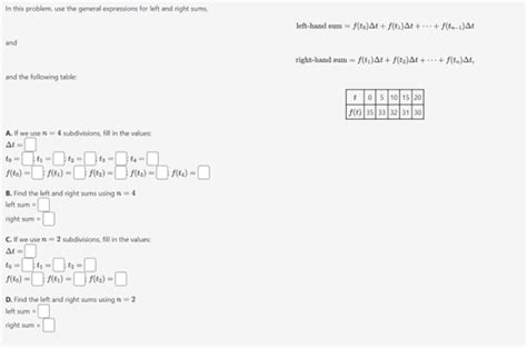 Solved In This Problem Use The General Expressions For Left Chegg Com