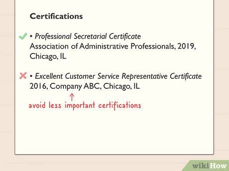 Simple Ways To Add Certifications To A Resume Steps