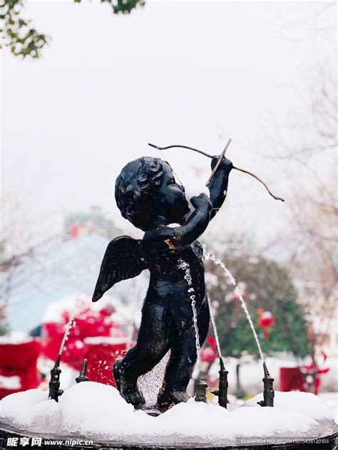 雪天使摄影图雕塑建筑园林摄影图库昵图网