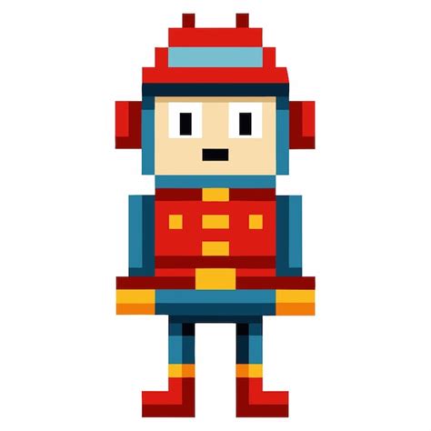 Premium Vector Creative Pixel Characters And Elements In Vector Art Style