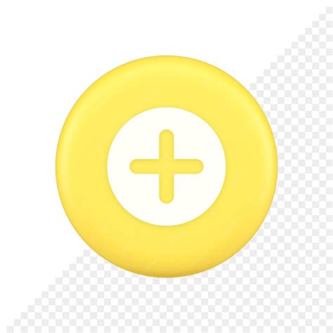 Premium Psd Plus Add Button Mathematical Addition Symbol 3d Application Icon