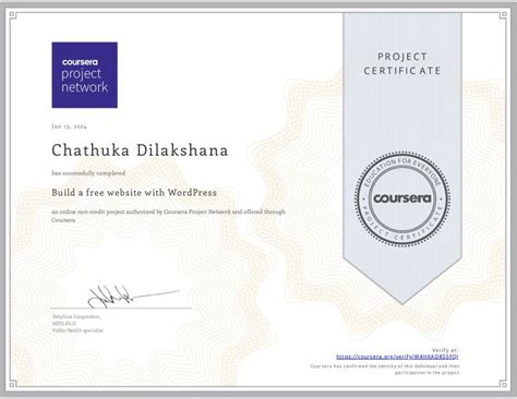 Chathuka Dilakshana On Linkedin Wordpress Website Coursera Design