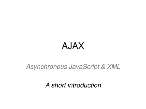 PPT AJAX PowerPoint Presentation Free Download ID 6731949