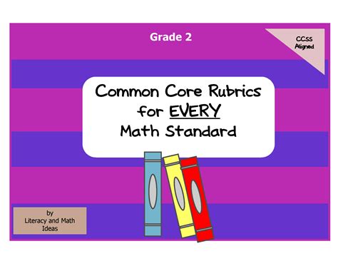 Common Core Math Rubrics Grade 2 Literacy And Math Ideas