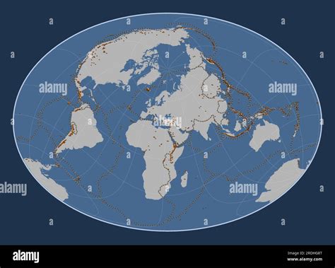 Shape Of The Anatolian Tectonic Plate On The World Contour Map Map In The Fahey Oblique