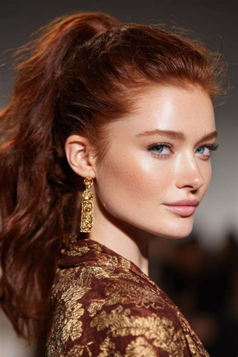 For A Bold And Unforgettable Style Deep Auburn Hair Color Delivers
