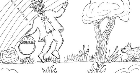 Robins Great Coloring Pages Leprechaun Dancing With His Gold