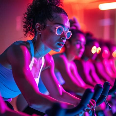 Free Dynamic Workout Pose Image Fitness Neon Stairs Download At