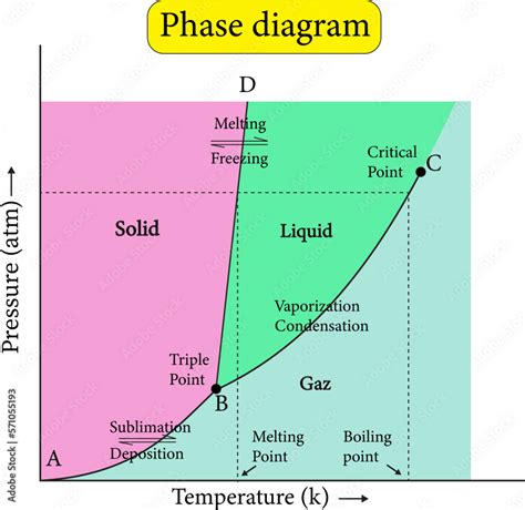 A Phase Diagram Represents The Various Physical States Or Phases Of Matter At Different
