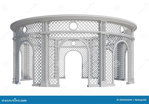 3d Render Building Structure On White Stock Illustration Illustration