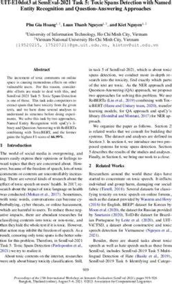 UIT E Dot At SemEval Task Toxic Spans Detection With Named Entity Recognition And