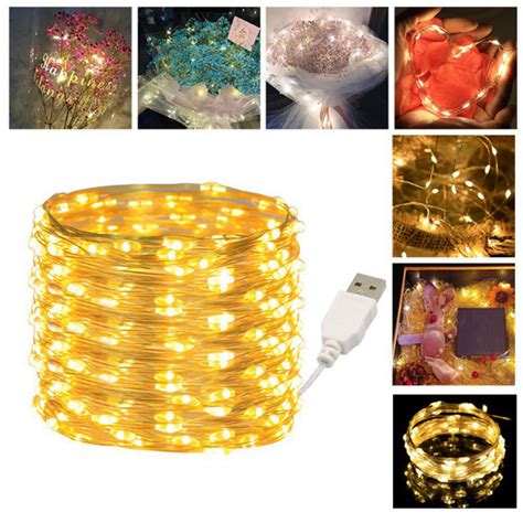 Usb Powered Fairy Lights Mini Led Copper String Lights Usb Starry Lights For Bedroom Wedding
