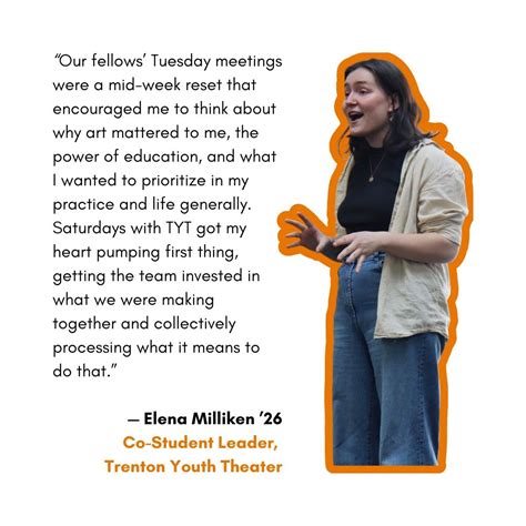 Every Year I Mentor A New Cohort Of Trenton Arts Fellows Princeton Undergraduates Who Serve As