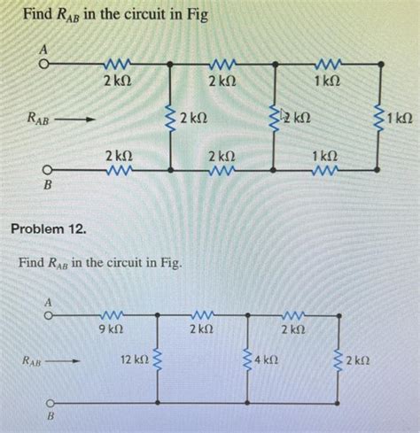 Solved Find RAB In The Circuit In Fig Problem Find RAB Chegg