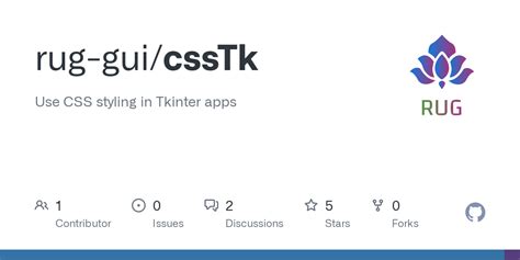 github rug gui csstk use css styling in tkinter apps