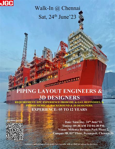 Jgc Walkindrive Chennai Pipingengineering Pipingdesign Vasanth Kumar