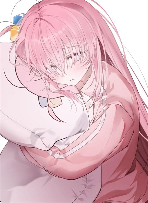 Cat Muno Gotoh Hitori Bocchi The Rock Absurdres Commentary Highres 1girl Blue Eyes