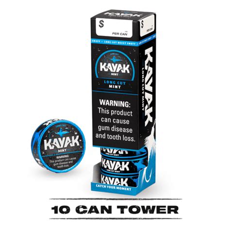 Long Cut Mint Moist Snuff Tobacco Kayak