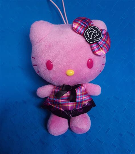 Hello Kitty Pink Plush Stuffed Doll Soft Toy Etsy