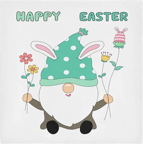Coolnut Easter Cloth Napkins 6pcseaster Cute Gnome Soft And Skin