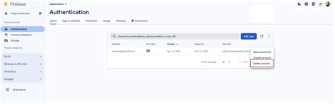 Could Not Create An Account As Firebase To Your Firebase
