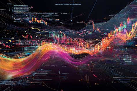 abstract digital data visualization stock illustration illustration