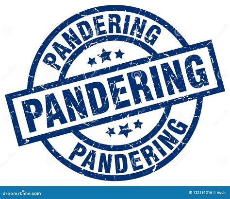 Pandering Stamp Stock Vector Illustration Of White 122181216