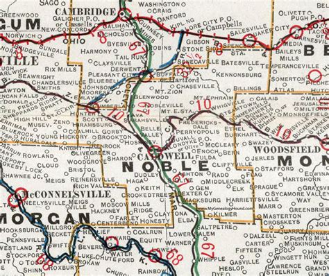 Map Of Noble County Ohio Maps Of Ohio