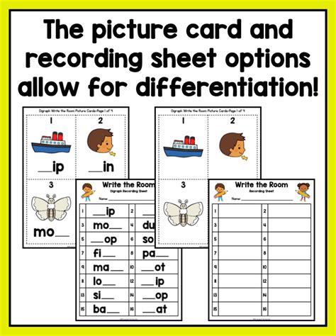 Write The Room Phonics Based Encoding Practice For Kindergarten