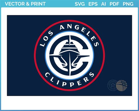 Los Angeles Clippers Primary Dark Logo 202425 Basketball Sports