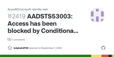 aadsts53003 access has been blocked by conditional access policies