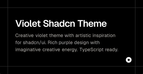 Violet Shadcn Theme