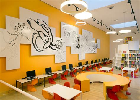 Mexican Library Renovation By Taller 6a With Bookshop Covered In Boxes