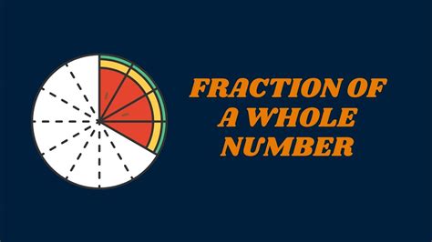 How To Find A Fraction Of A Whole Number Fractions Of Whole Numbers