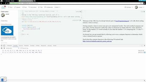 Easy Javascript How To Sort Numeric Values In Arrays 15 Youtube