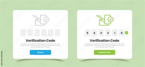 Code Authentication And Verification Page Popup Design For Web And