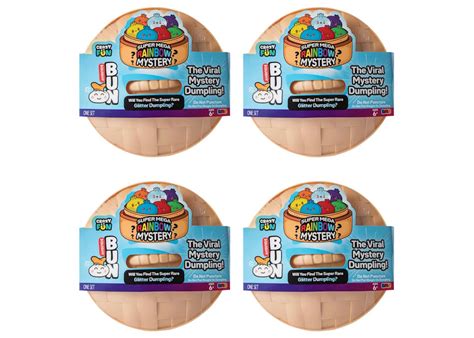 Squishy Bun Super Mega Rainbow Mystery Squishy Dumpling Glitter