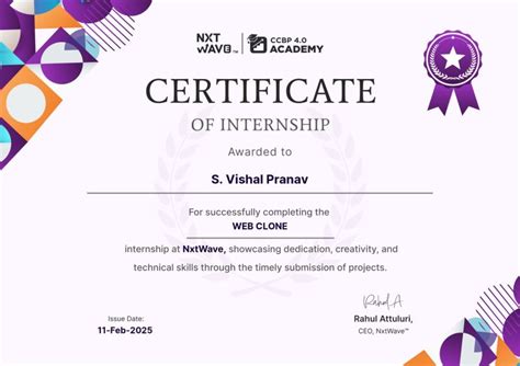 Paidinternship Internshipexperience Webdevelopment Frontenddevelopment Vishal Pranav