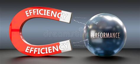 Efficiency That Attracts Performance Power Of Efficiency Stock Image