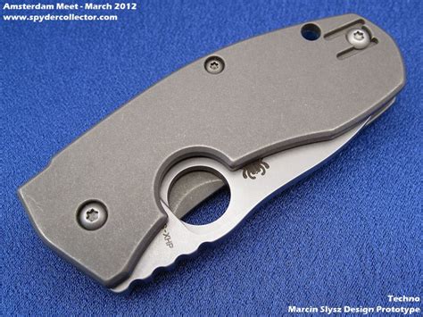 Spyderco 2012 Prototype Marcin Slysz Techno Spydercollector