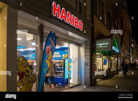 Munich Germany December 2 2024 Outside The Haribo Store Haribo Is