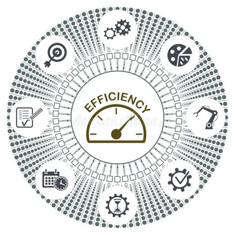 Concept Of Efficiency Stock Illustration Illustration Of Connection