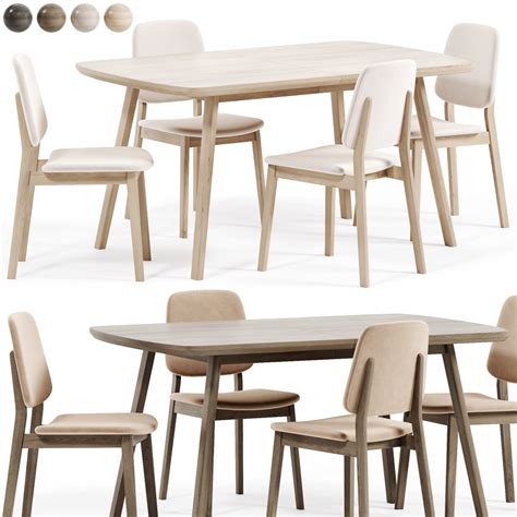 Dining Set Russell Chair Kramer Table 3d Model For Corona